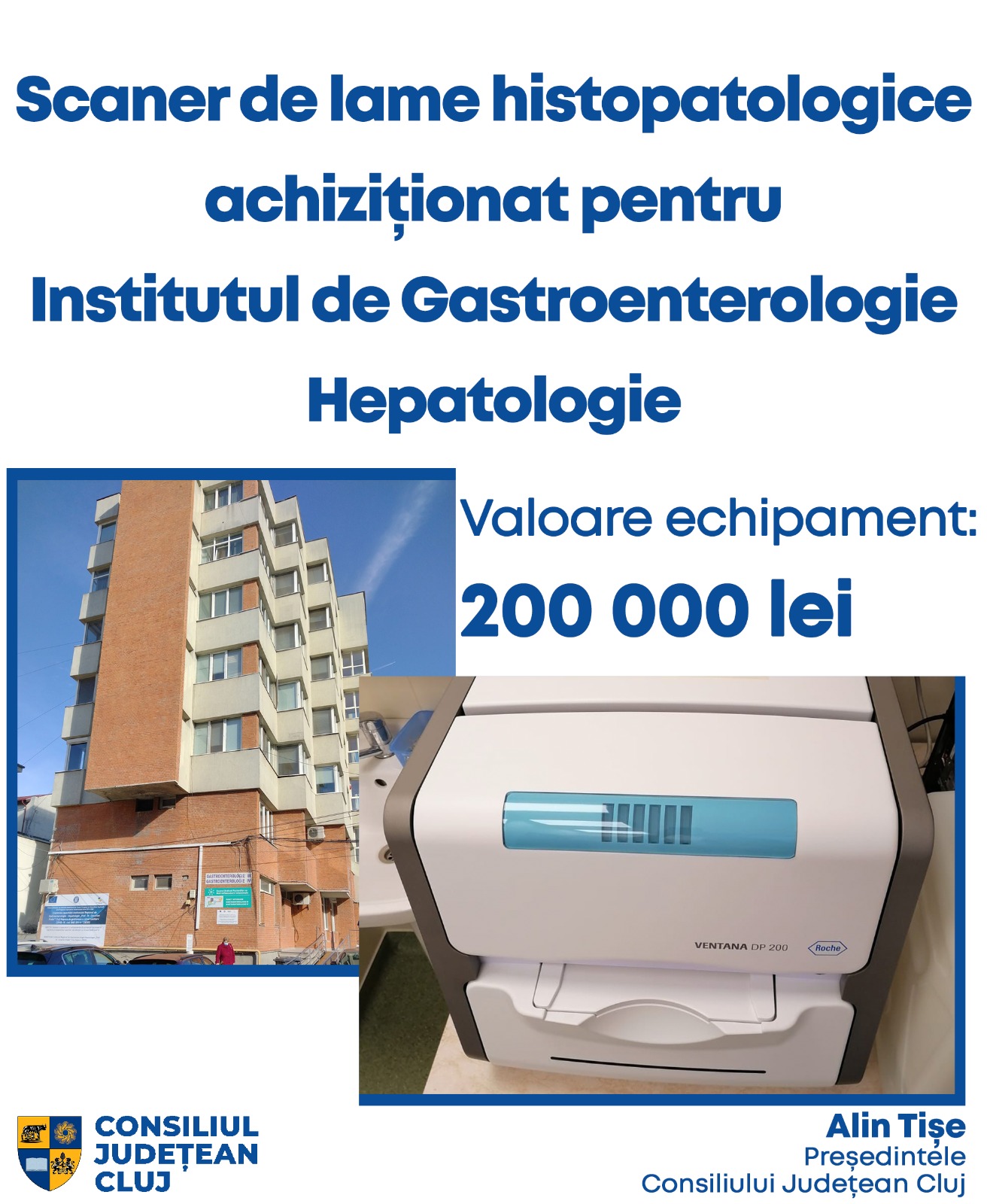 NOU ECHIPAMENT MEDICAL pentru Institutul Regional de Gastroenterologie ...
