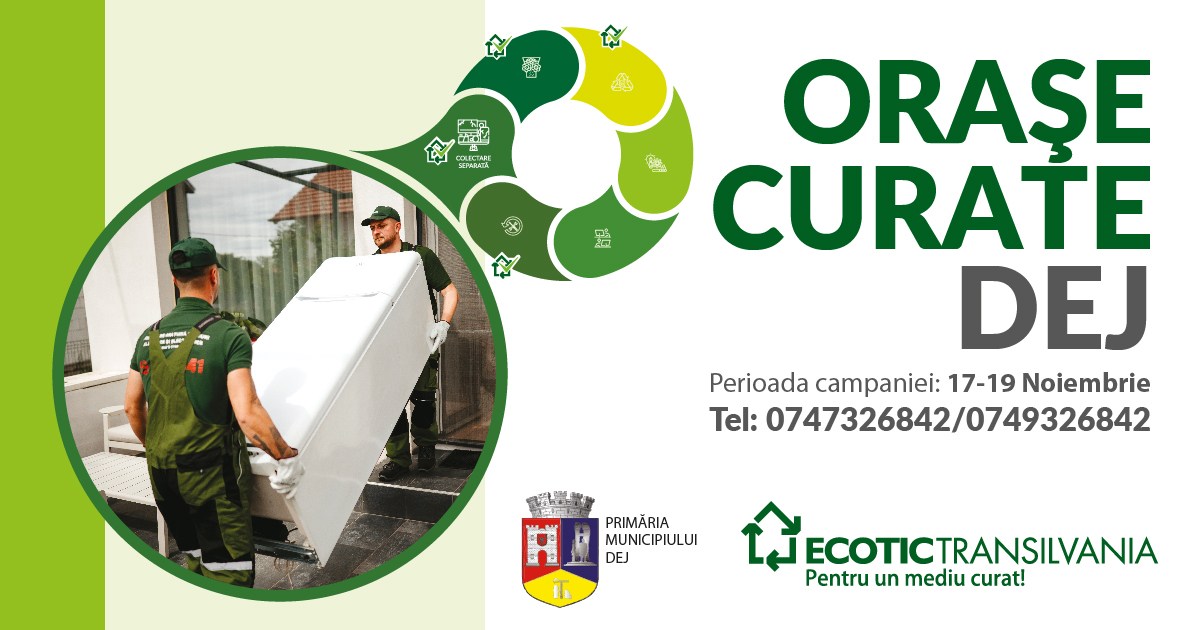 Campanie de colectare a deșeurilor electrice la Dej în perioada 17–19 ...